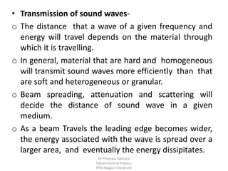 Fundamentals of Ultrasonic waves and applications | PPTX