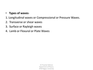 Fundamentals of Ultrasonic waves and applications | PPTX