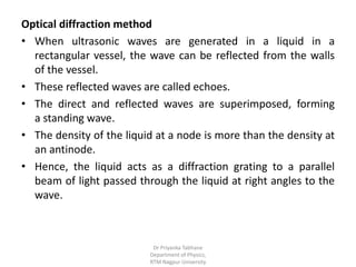 Fundamentals of Ultrasonic waves and applications | PPTX