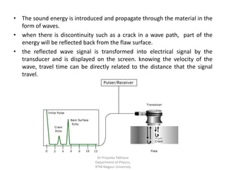 Fundamentals of Ultrasonic waves and applications | PPTX