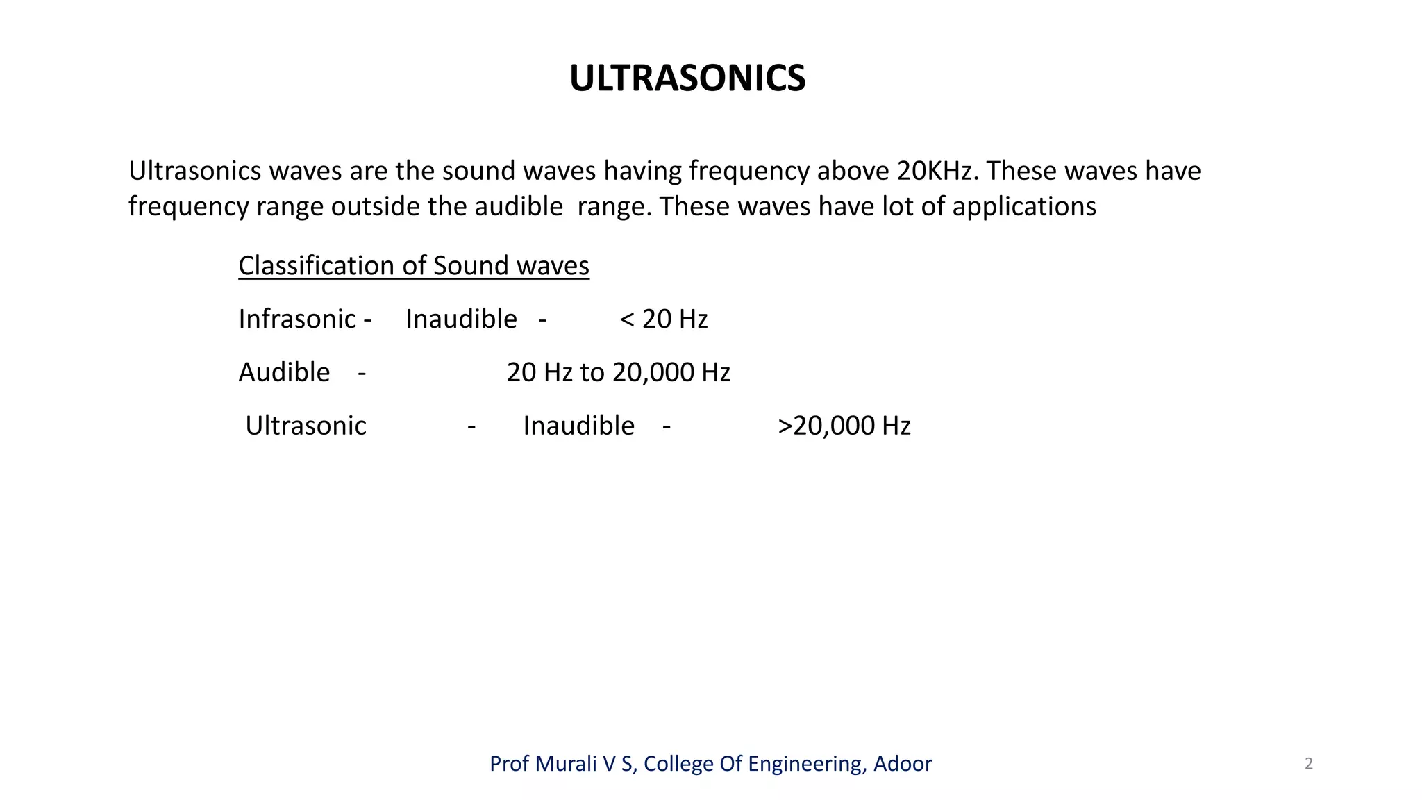 Ultrasonics full | PDF