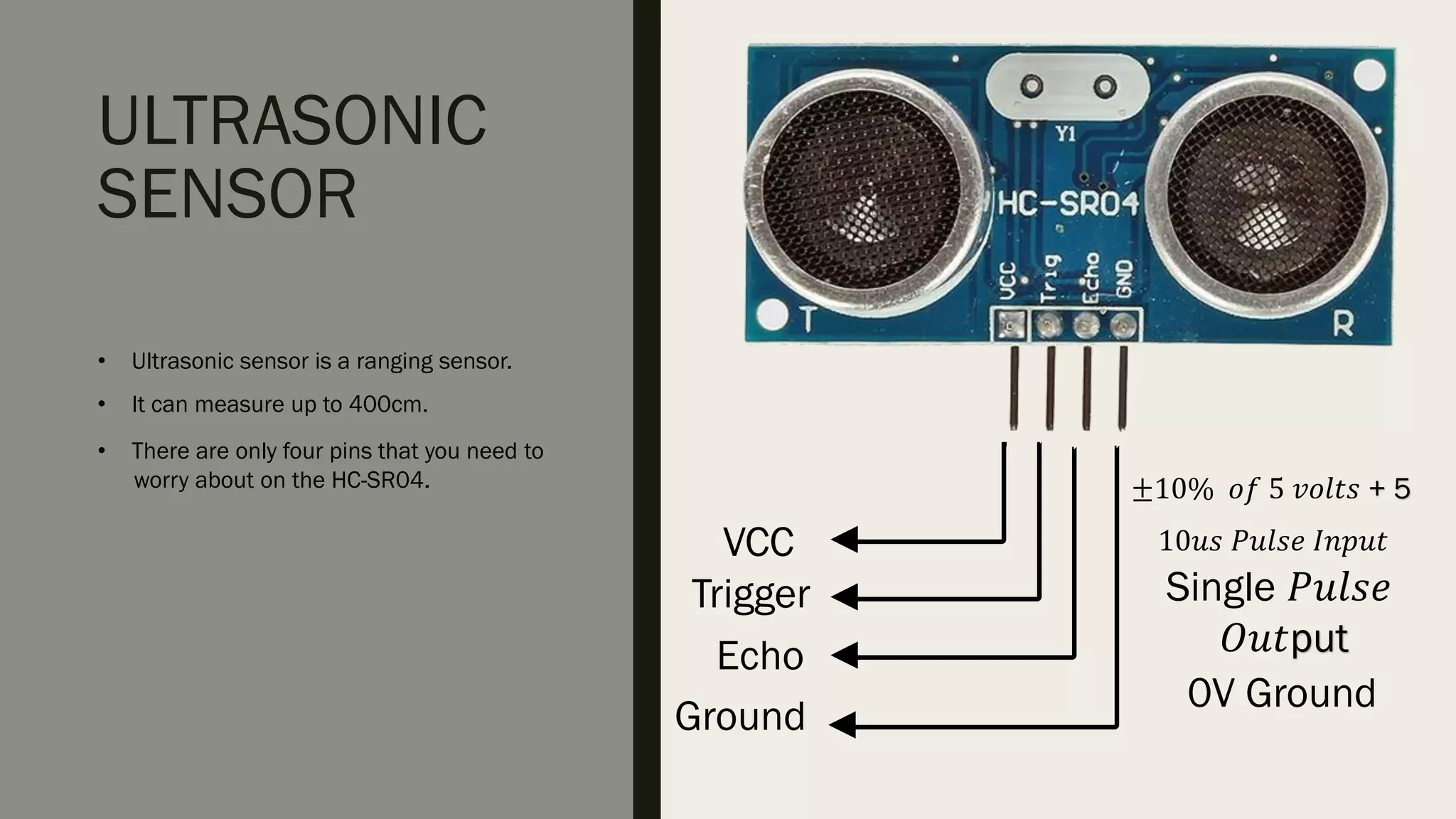 Ultrasonic sensor | PDF