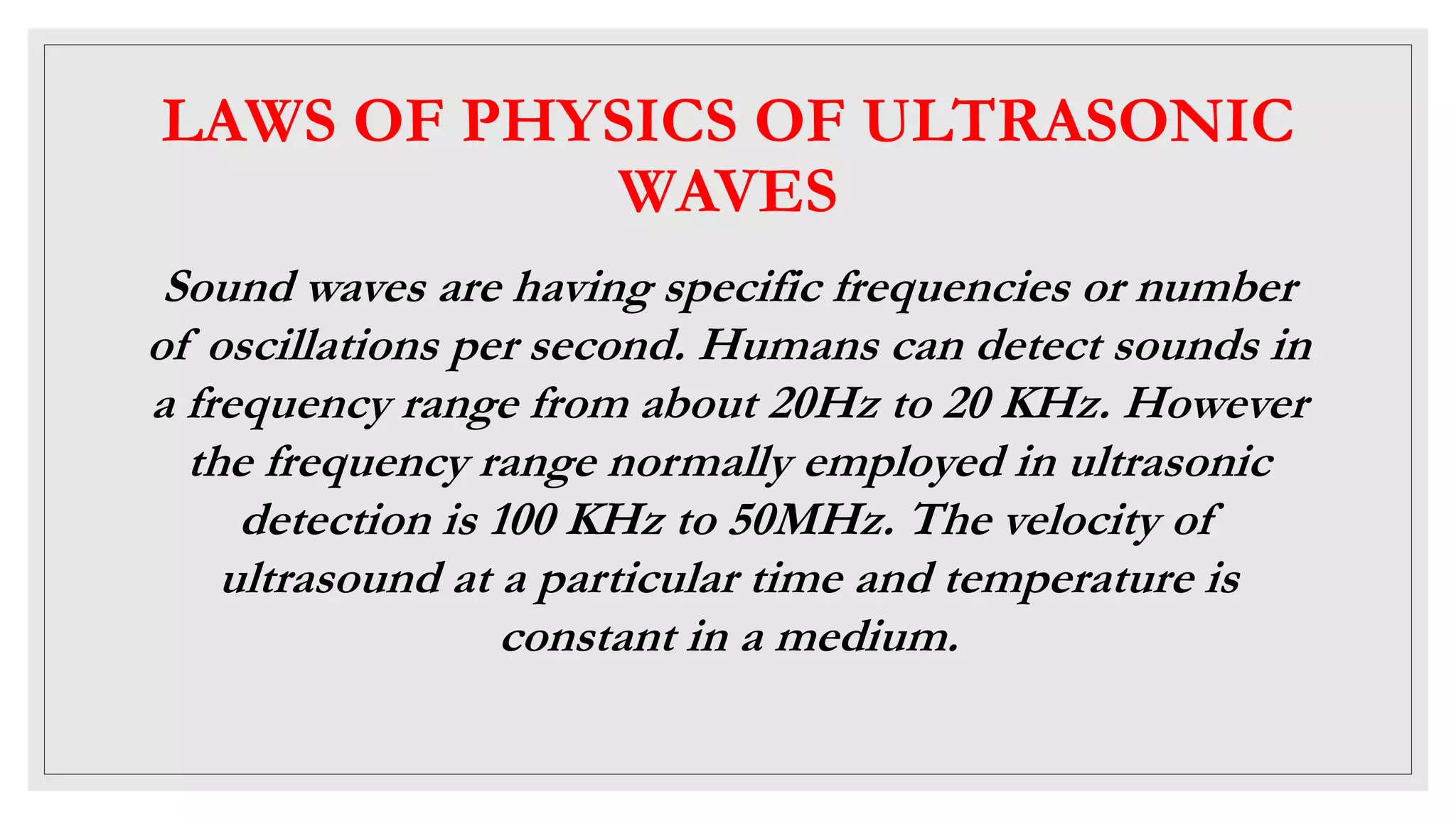 Ultrasonic sensor | PPTX
