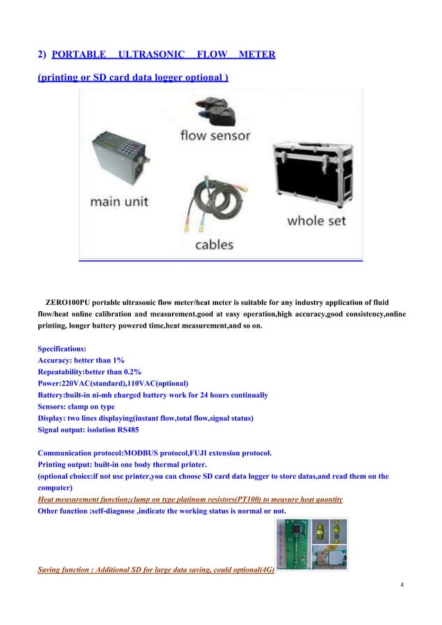 Ultrasonic series flow meter catalog | PDF