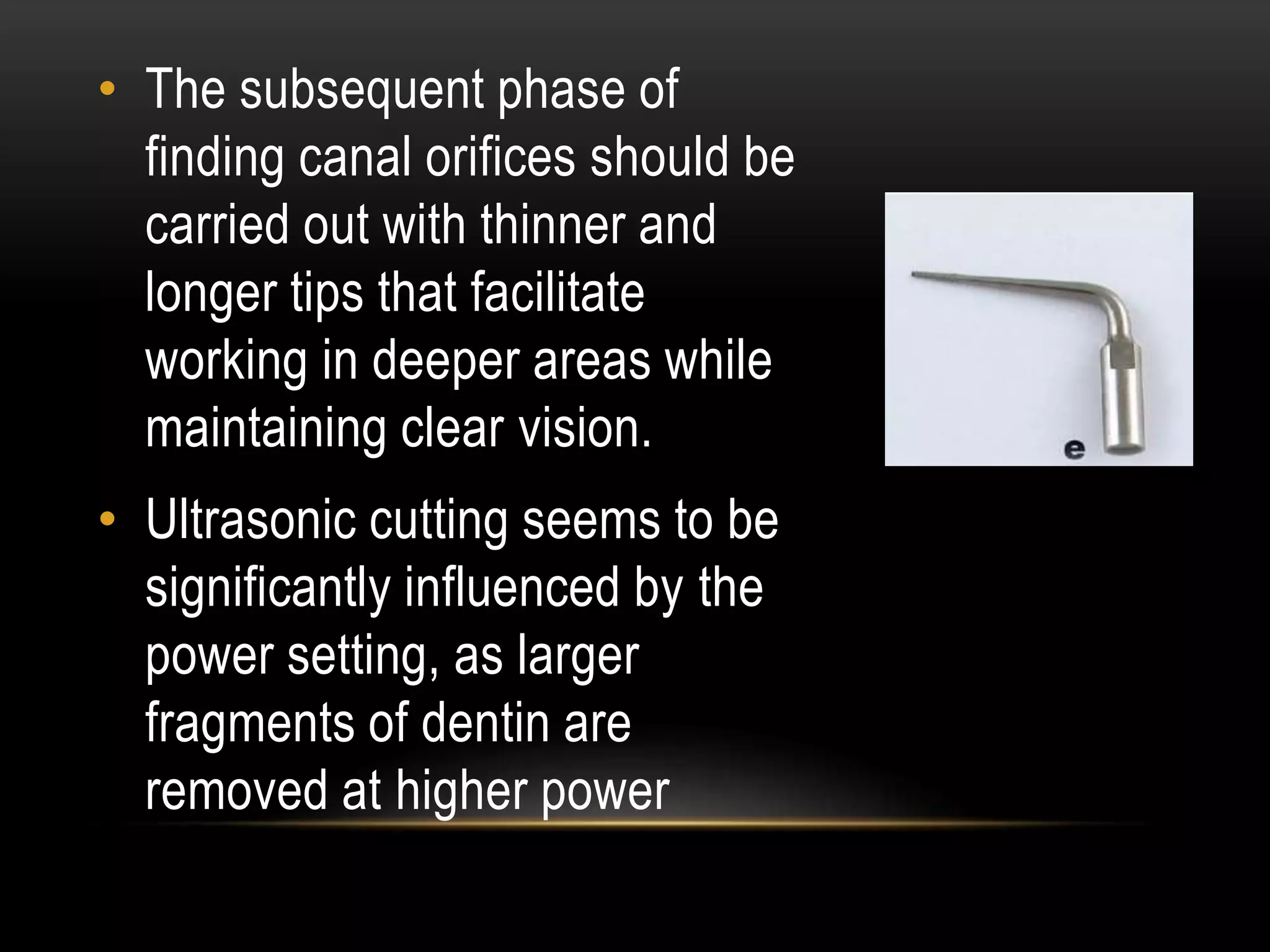Ultrasonics in endodontics | PPTX