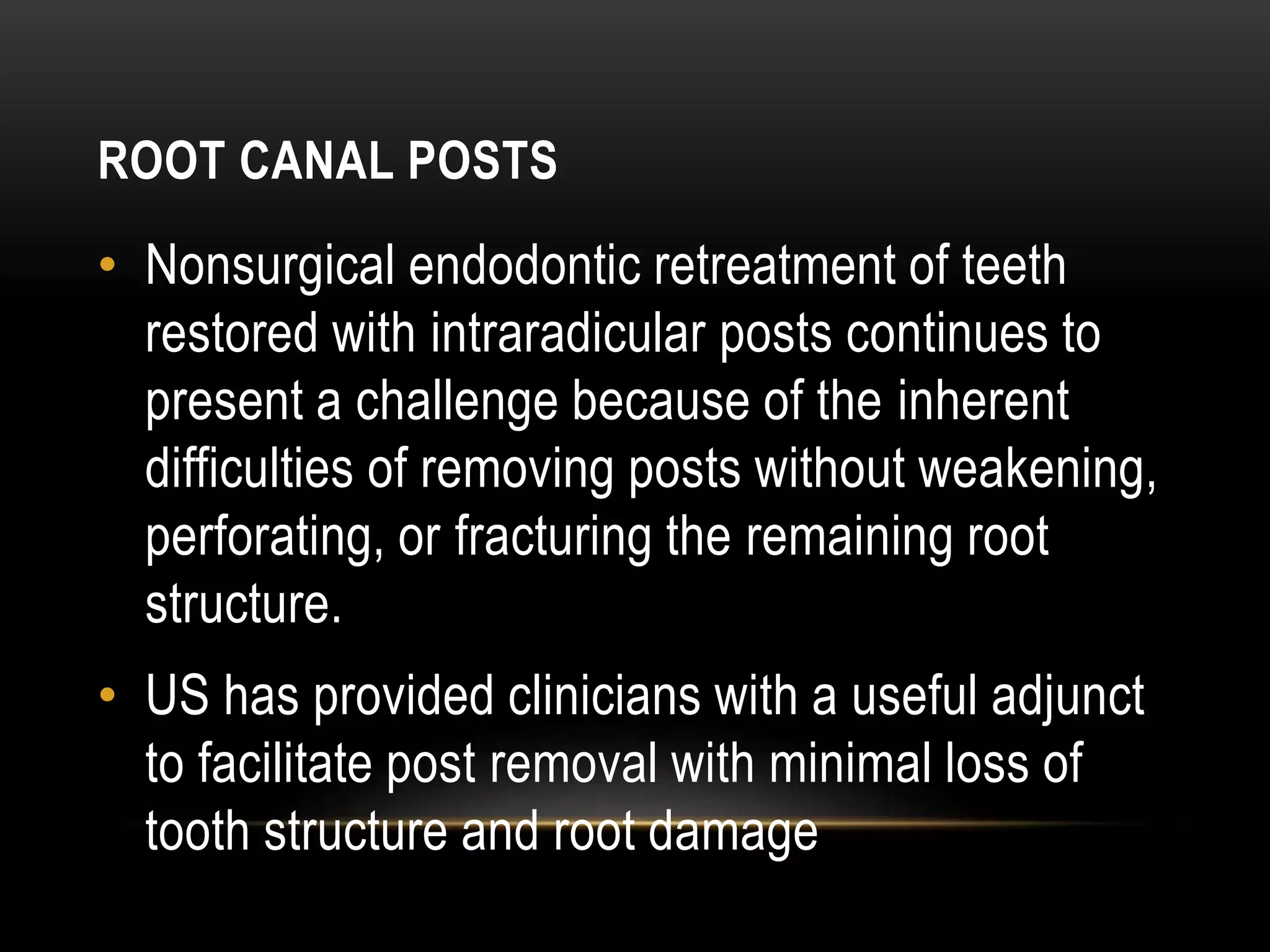 Ultrasonics in endodontics | PPTX