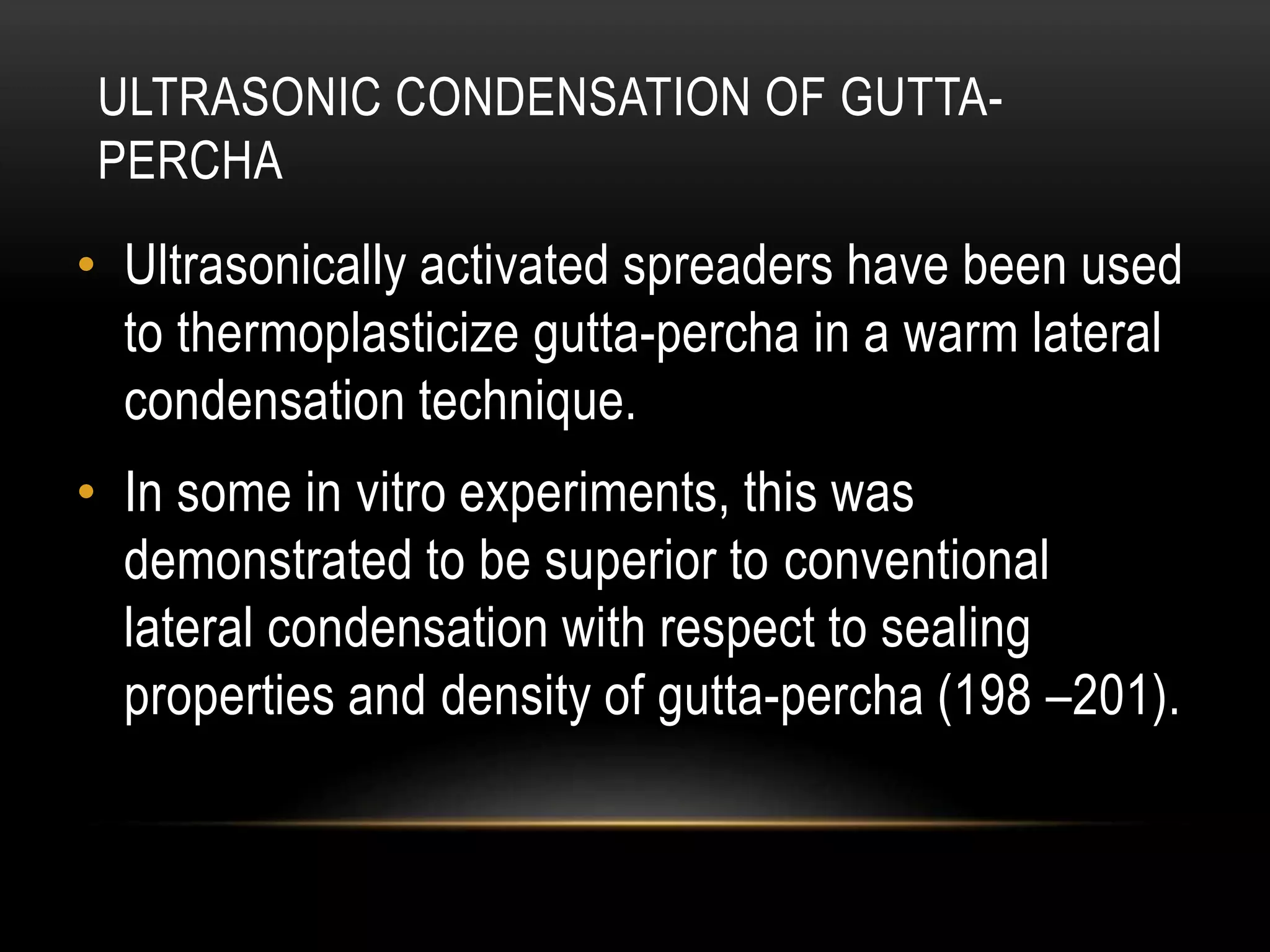 Ultrasonics in endodontics | PPTX