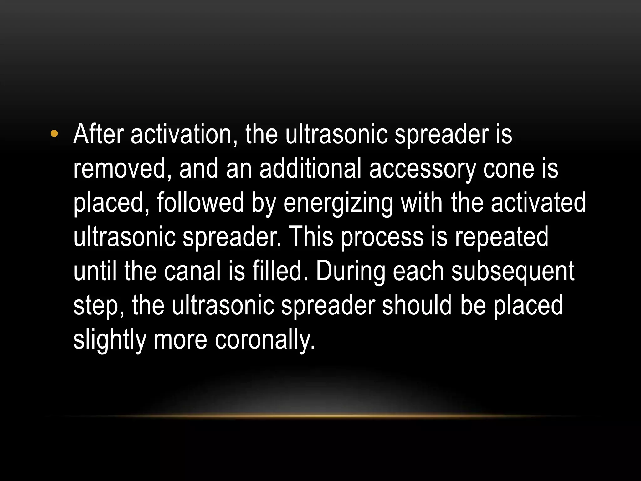 Ultrasonics in endodontics | PPTX