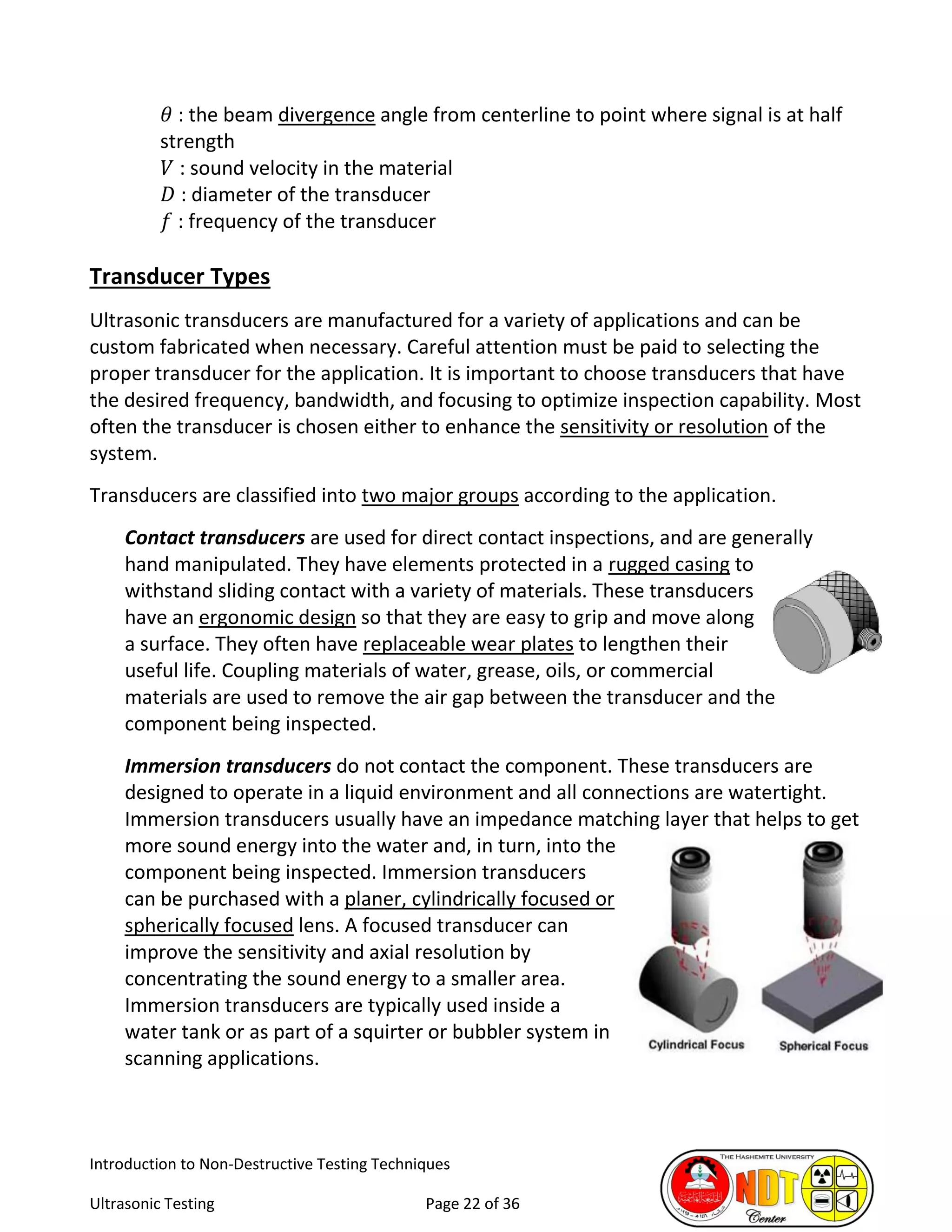 Ultrasonic testing | PDF