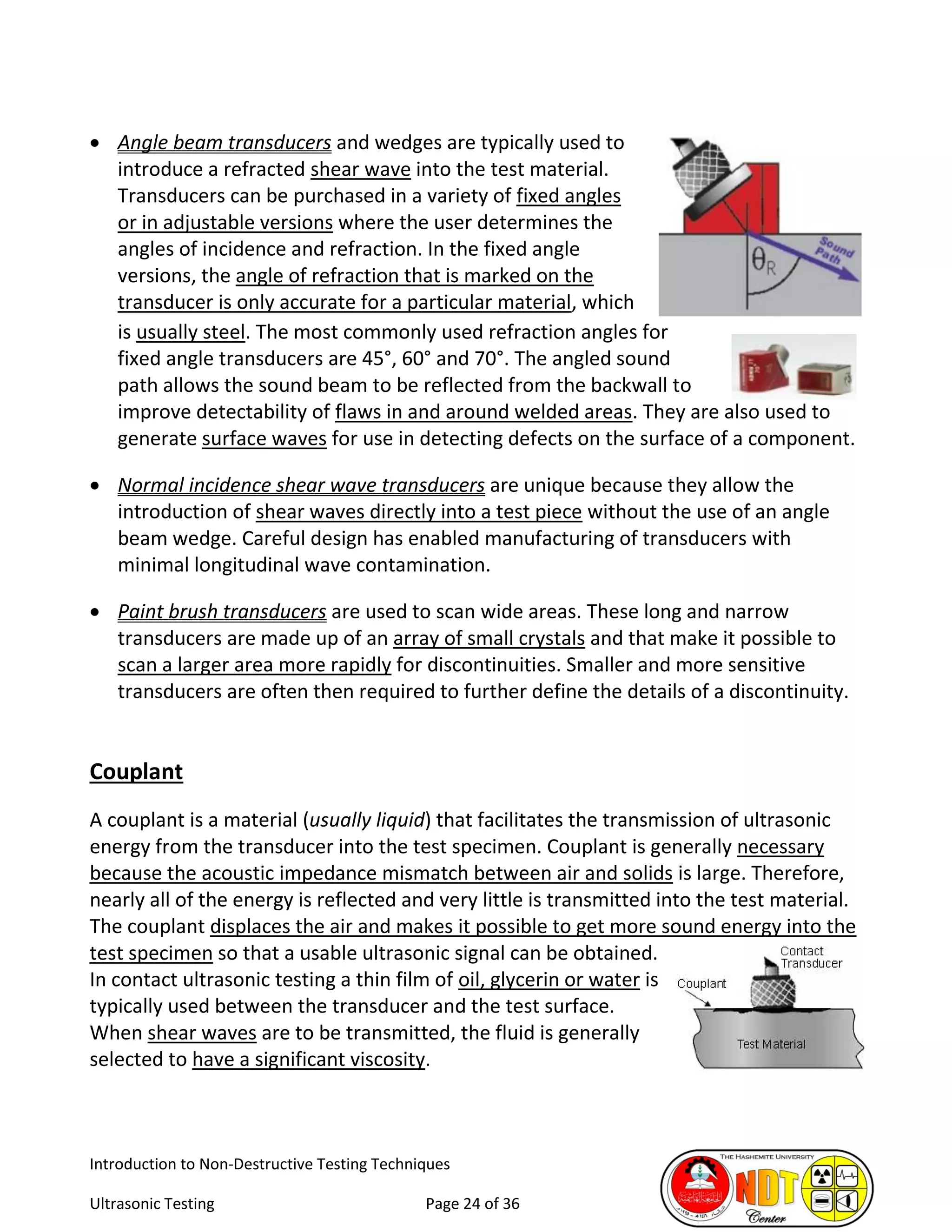 Ultrasonic testing | PDF