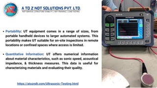 Ultrasonic testing agency in Delhi NCR- NDTSolutions | PPT