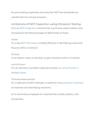 Ultrasonic Testing Equipments: A Complete Guide | PDF