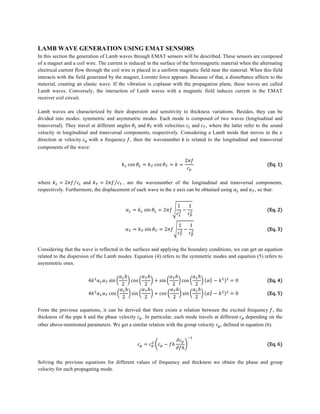 Ultrasonic thickness estimation using multimodal guided lamb waves generated by EMAT | PDF ...