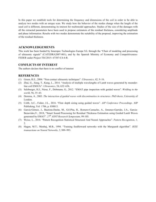 Ultrasonic thickness estimation using multimodal guided lamb waves ...