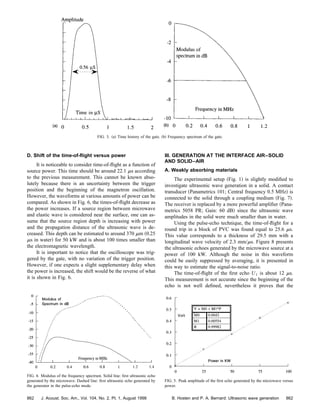Ultrasonic wave generation by time gated microwaves | PDF | Physics | Science