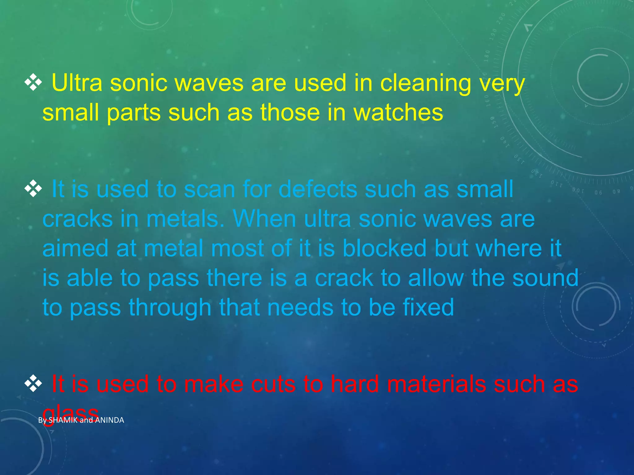 Ultra sonic waves | PPT