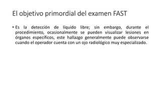 Ultrasonido fast | PPTX