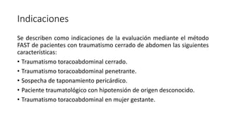 Ultrasonido fast | PPTX