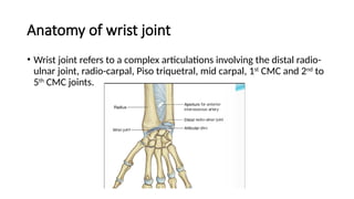 Ultrasonographic evaluation wrist joints | PPTX