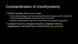 Ultrasonographic identification of the cricothyroid membrane and ...