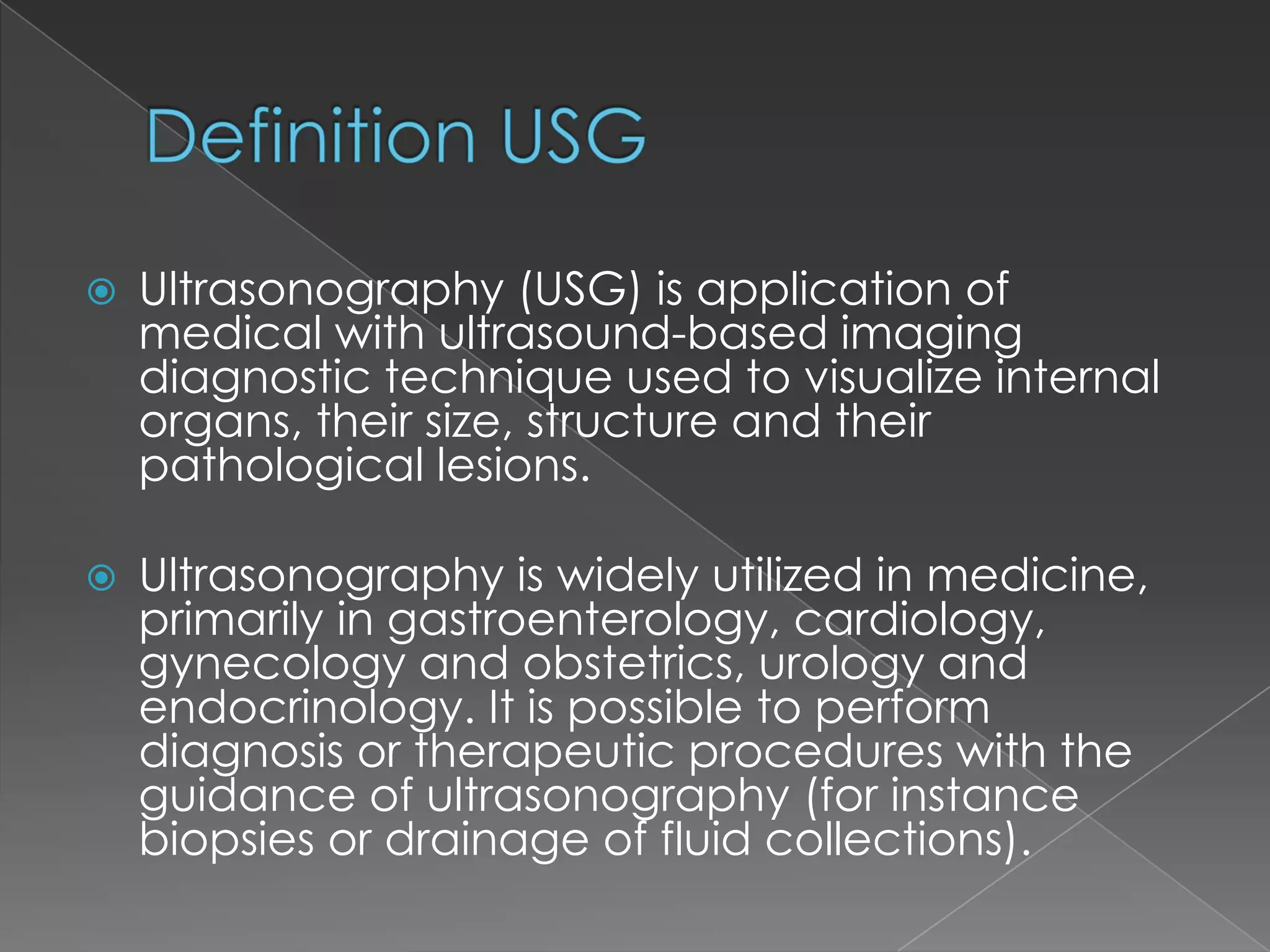 Ultrasonography | PPTX