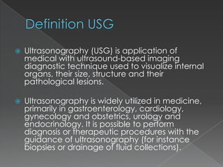 Ultrasonography | PPTX