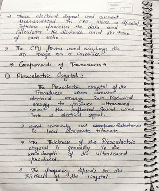Ultrasound basic notes.pdf | Technology & Computing