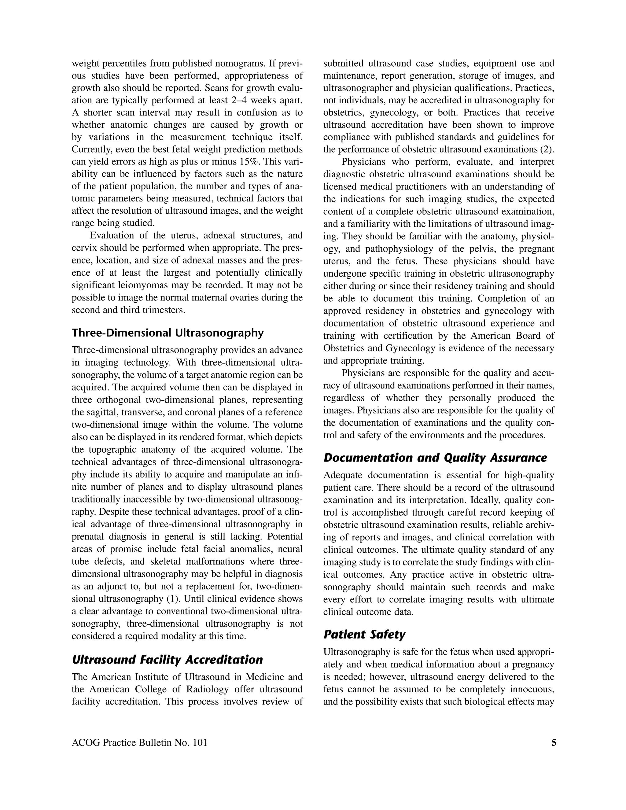 Ultrasonography in pregnancy, acoh 2011. | PDF