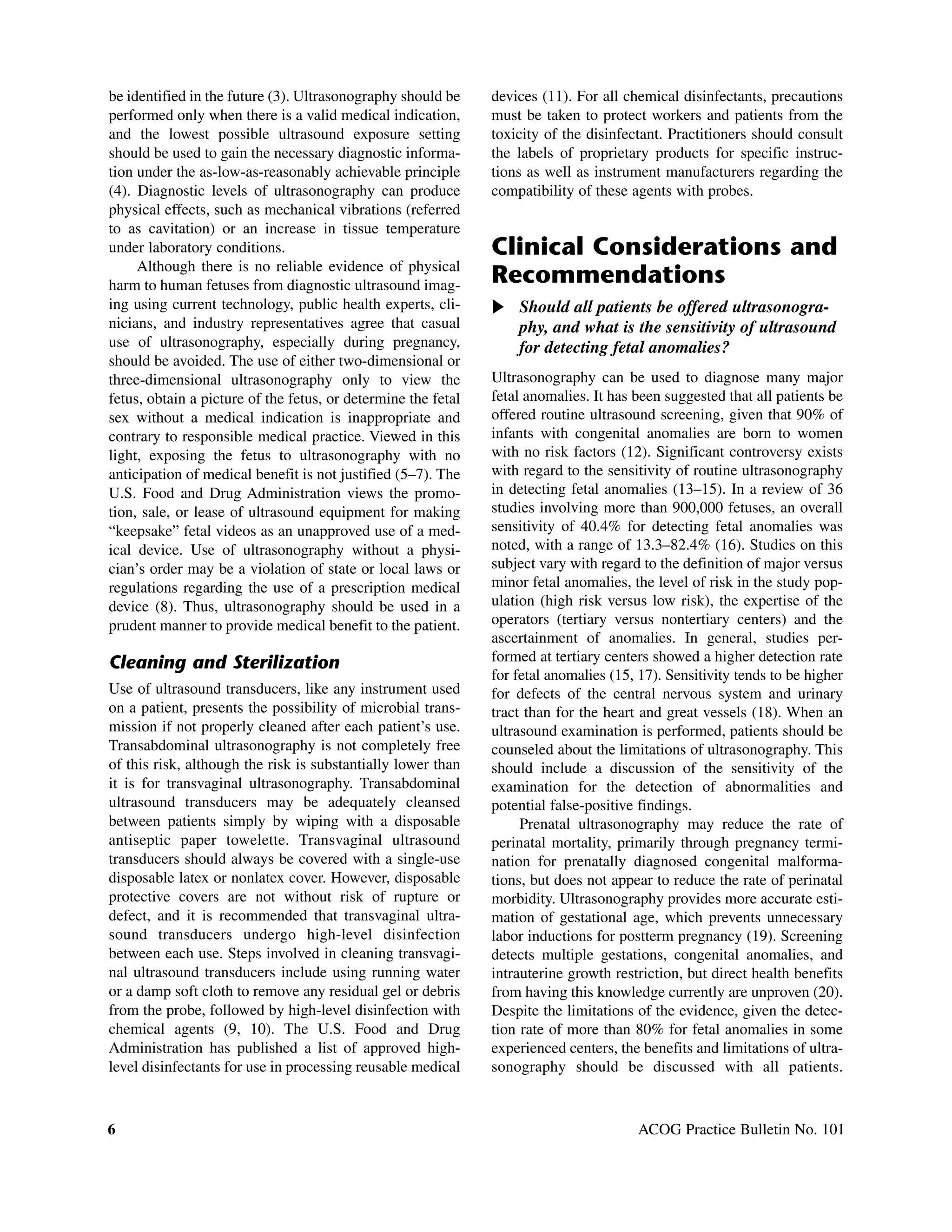 Ultrasonography in pregnancy, acoh 2011. | PDF