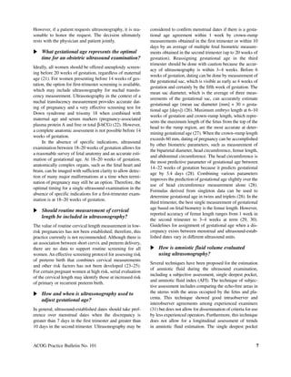 Ultrasonography in pregnancy, acoh 2011. | PDF