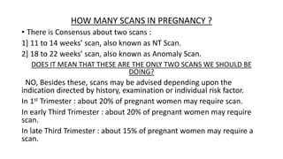 Ultrasonography Scans in Pregnancy | PPTX