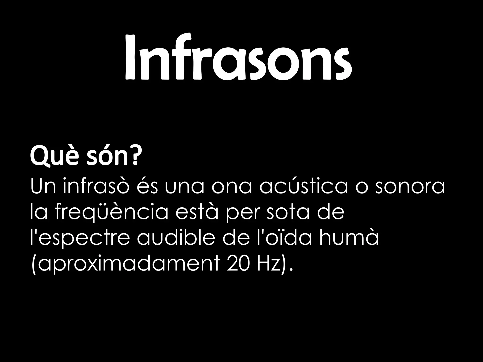 Ultrasons infrasons | PPTX