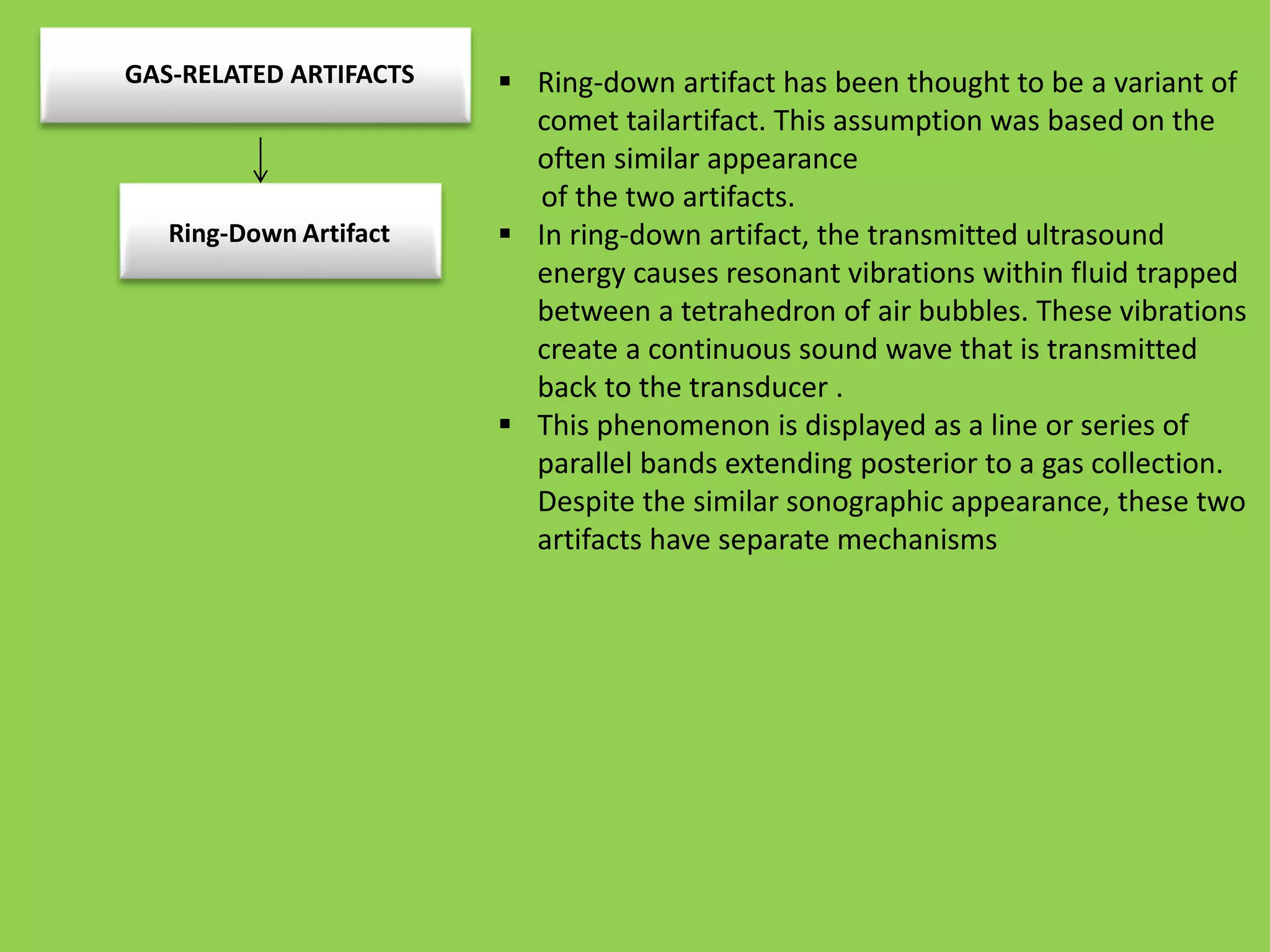 ULTRASOUND - ARTIFACTS.pptx