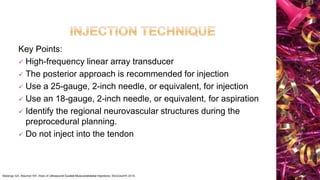 Ultrasound Guided Elbow Injections | PPTX