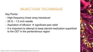 Ultrasound Guided Elbow Injections | PPTX