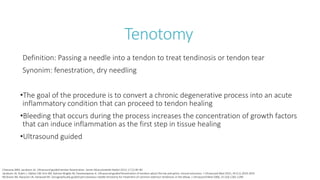 Ultrasound-Guided Percutaneous Tenotomy | PPT