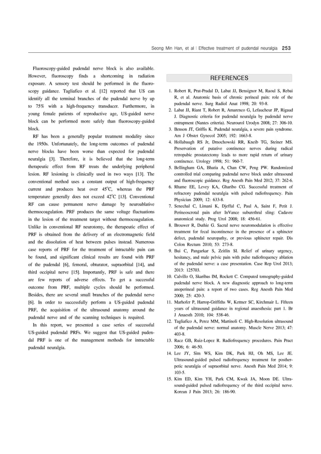 Ultrasound-guided pudendal nerve pulsed radiofrequency in patients with refractory pudendal ...