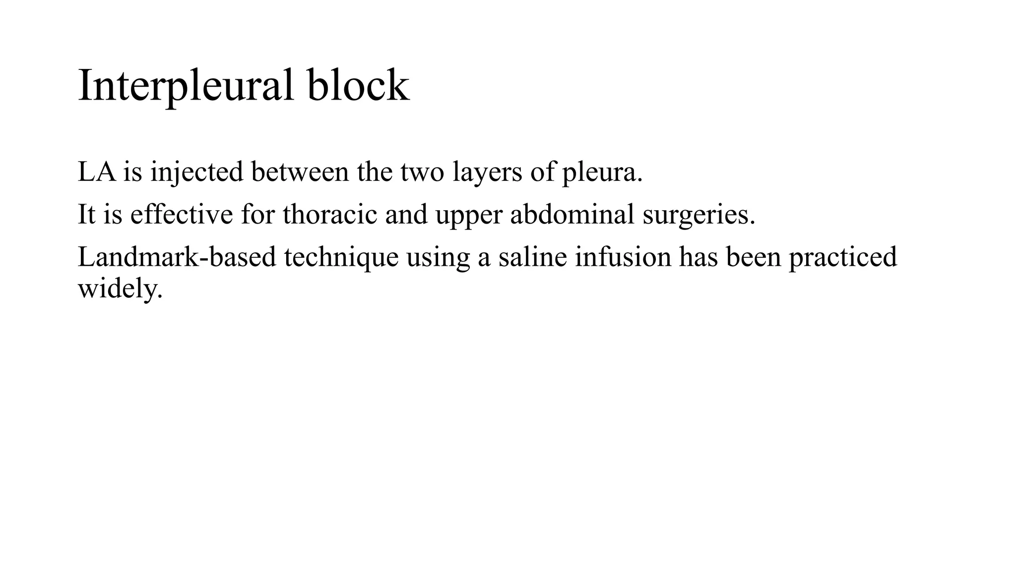 Ultrasound guided truncal blocks | PPTX