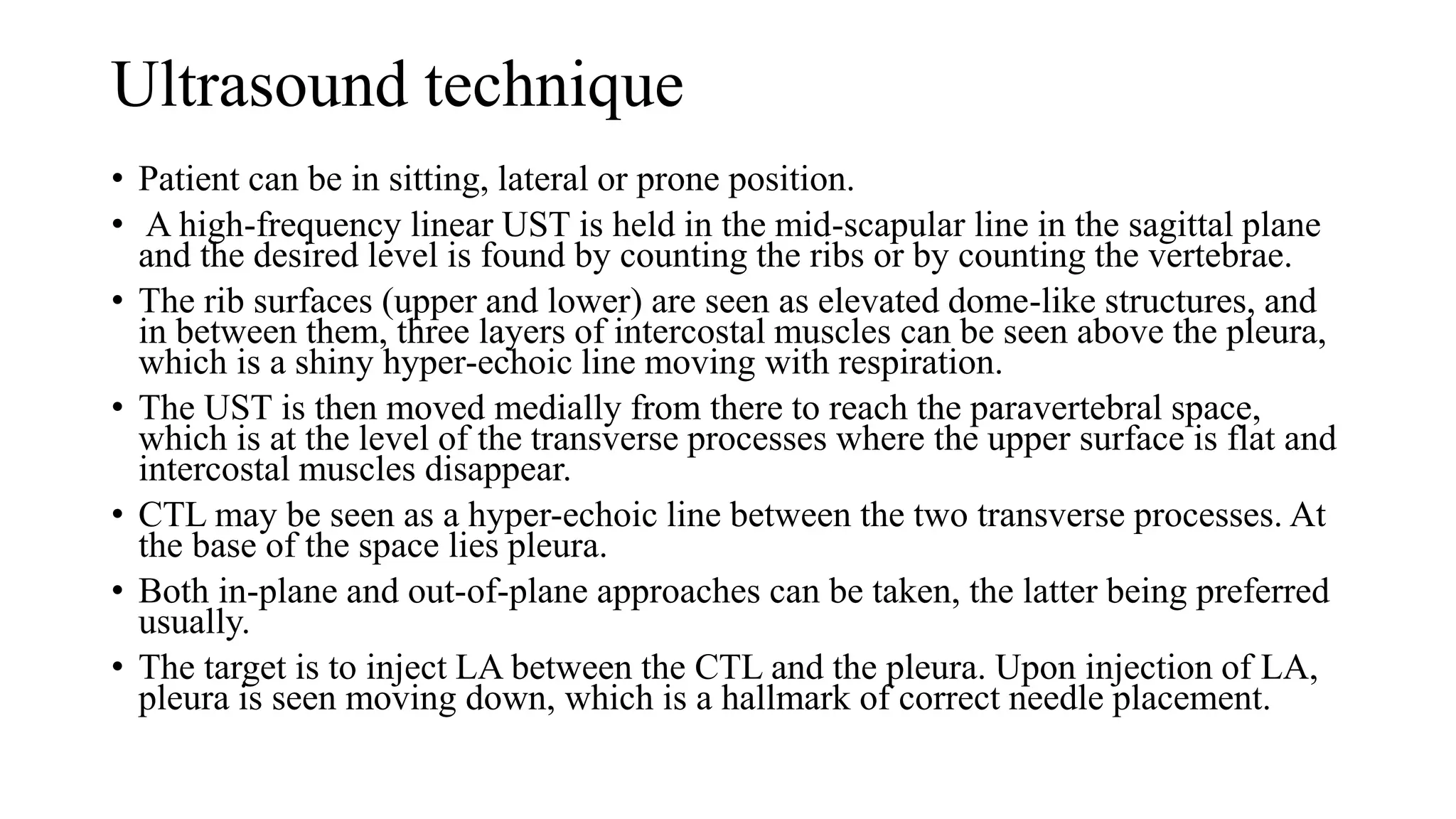 Ultrasound guided truncal blocks | PPTX