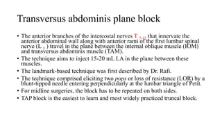 Ultrasound guided truncal blocks | PPTX