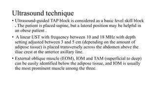 Ultrasound guided truncal blocks | PPTX