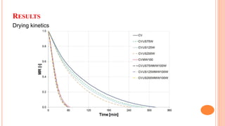 Ultrasound and microwave assisted convective drying | PPTX
