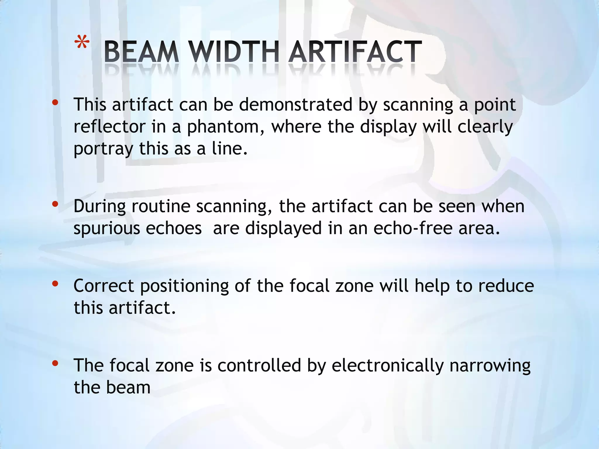 Ultrasound artifacts | PPTX