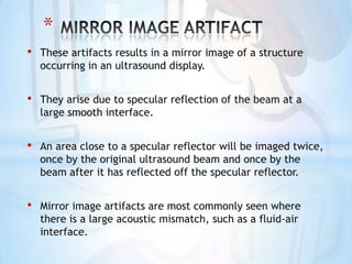 Ultrasound artifacts | PPTX