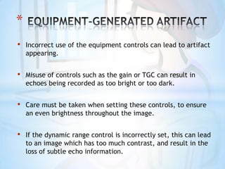 Ultrasound artifacts | PPTX