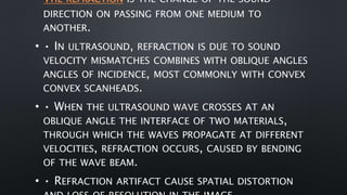 ULTRASOUND ARTIFACTS.pptx