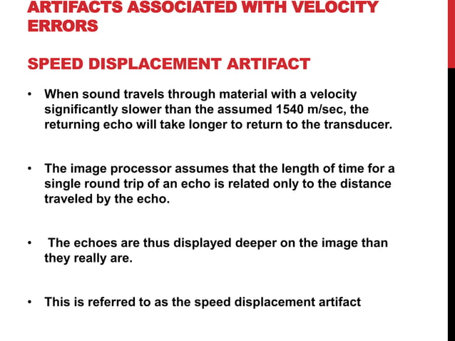 Ultrasound artifacts and contrast enhanced ultrasound | PPTX | Digital Audio | Computer Software ...