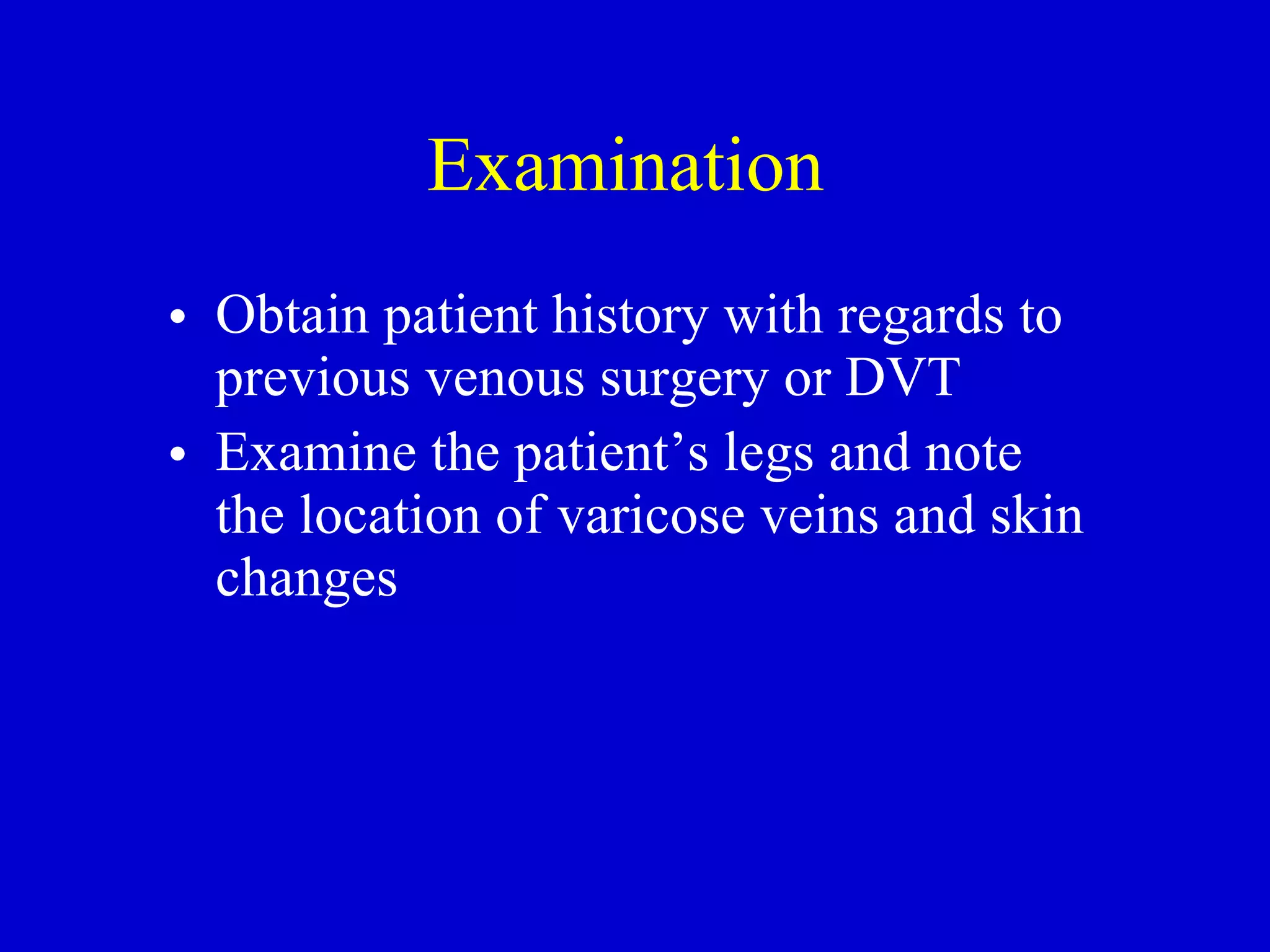 Ultrasound Assessment Of Chronic Venous Disease | PPT