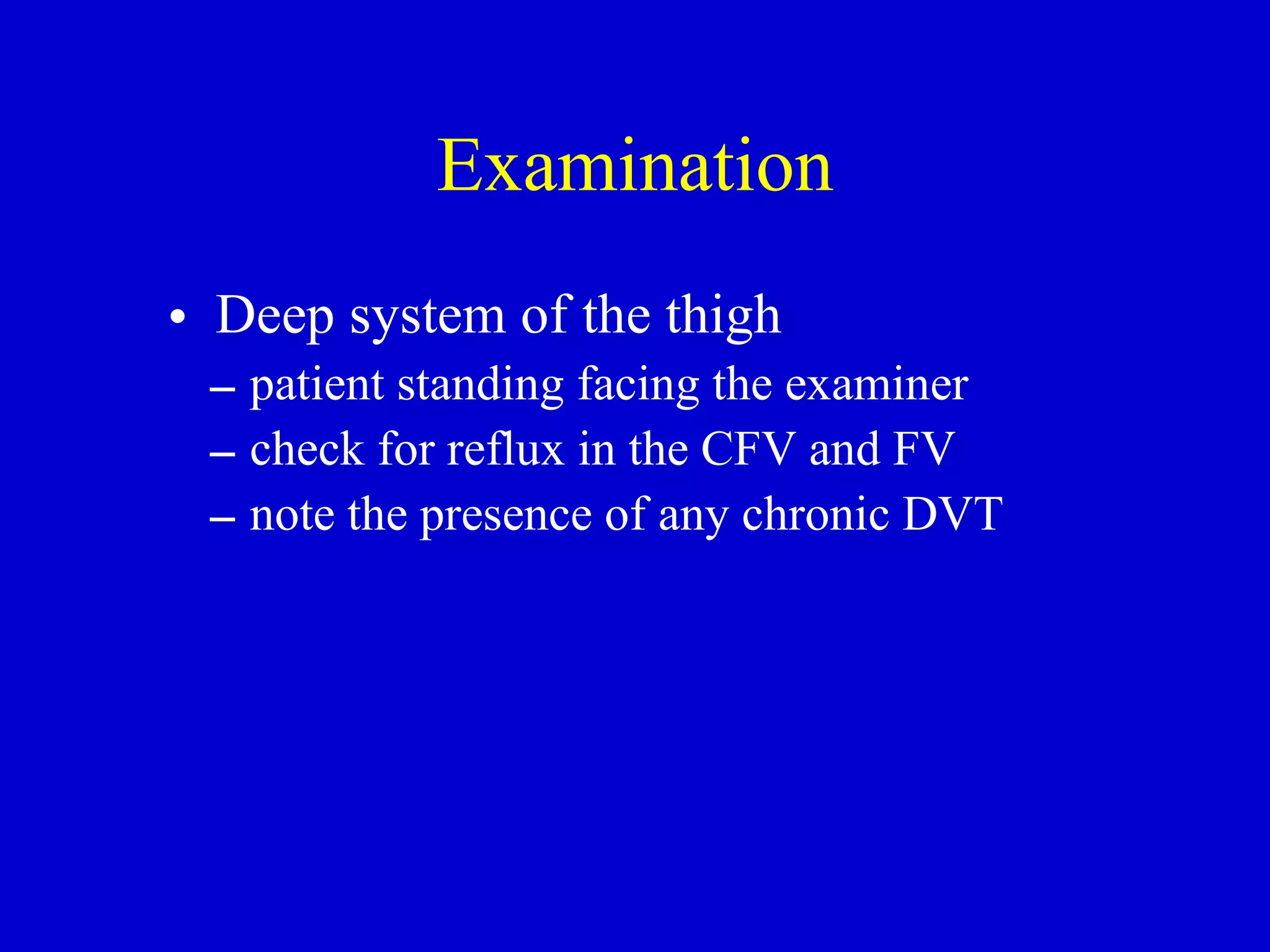 Ultrasound Assessment Of Chronic Venous Disease | PPT