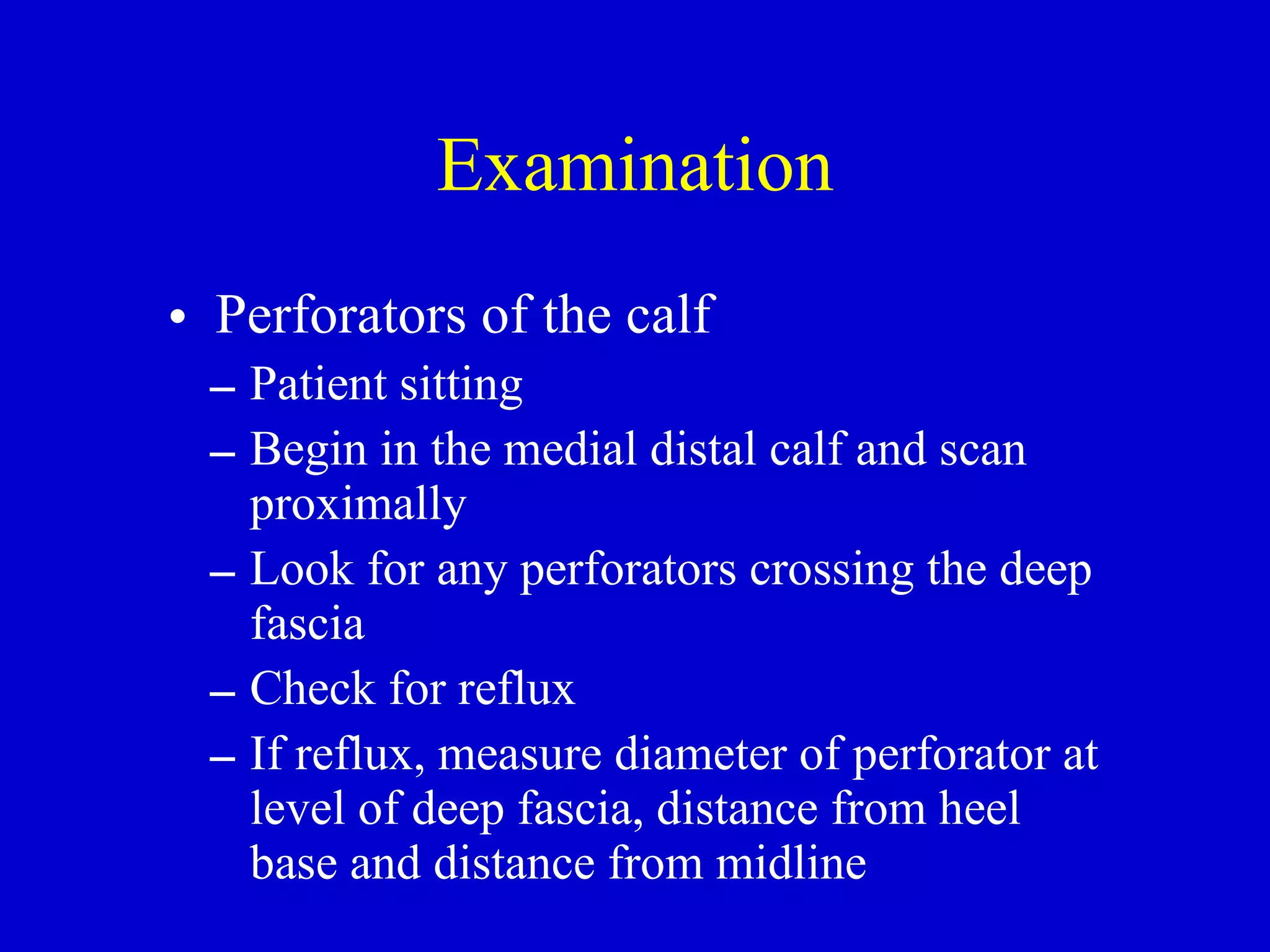 Ultrasound Assessment Of Chronic Venous Disease | PPT